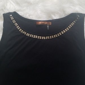Belldini | Tops | Nwot Belldini Sleeveless Top Black White Studded S ...